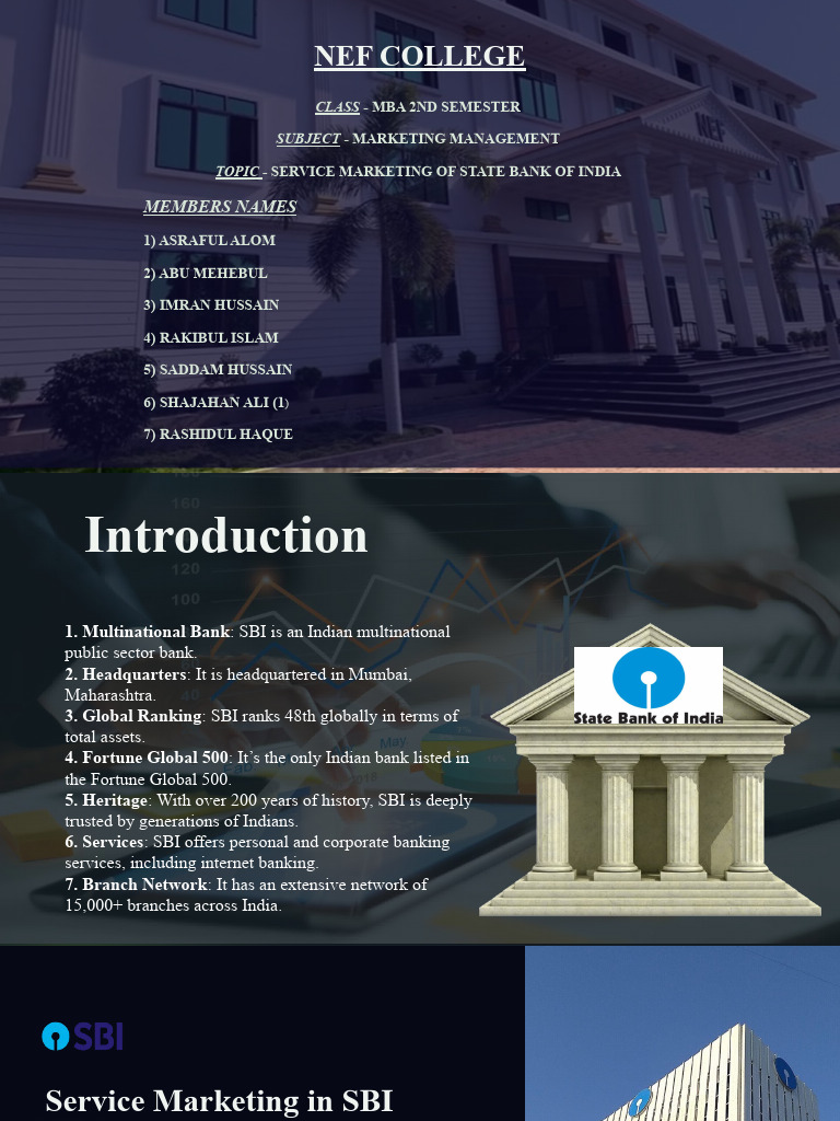 Service Marketing Strategies at SBI | PDF | Marketing | Banks