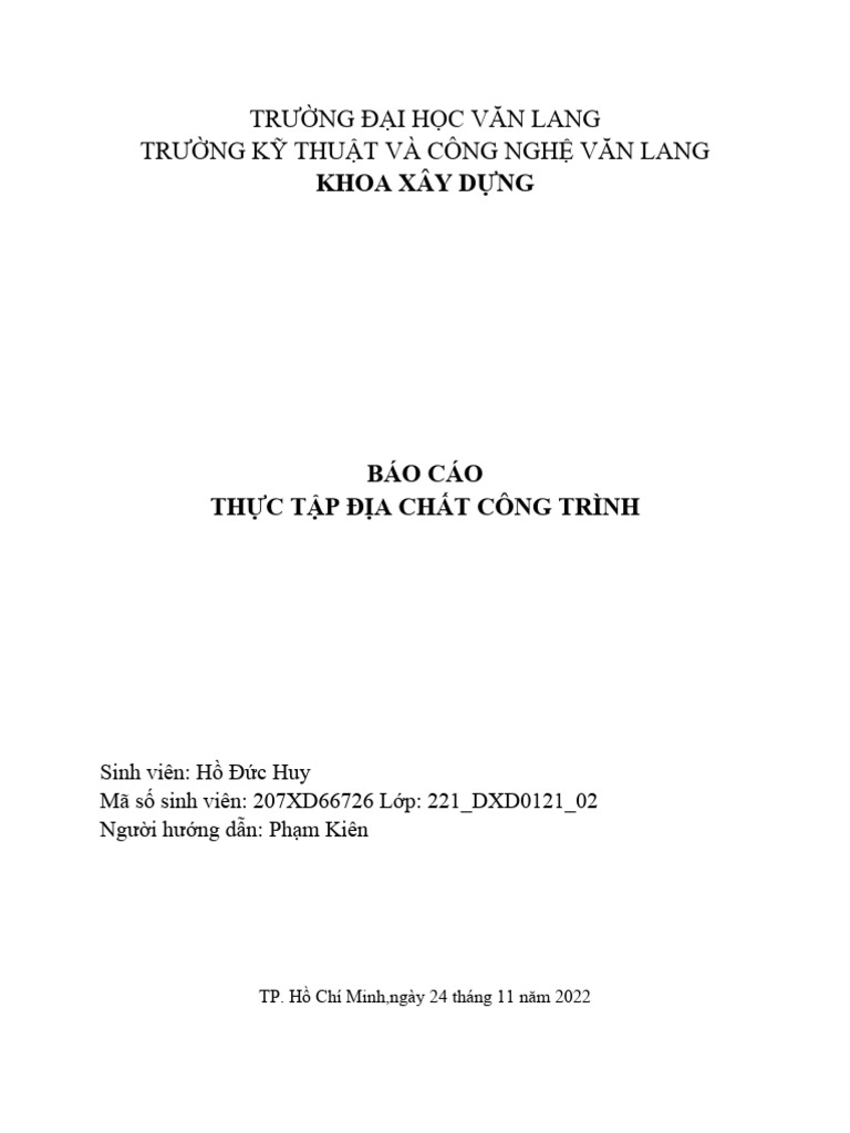 Huong Dan Bao Cao TT Dia Chat CT | PDF