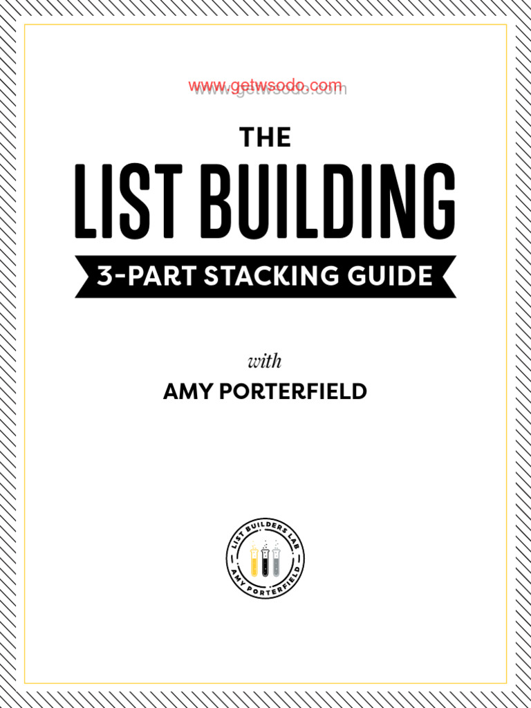 List Building Stacking Guide by Amy Porterfield | PDF | Social Media ...