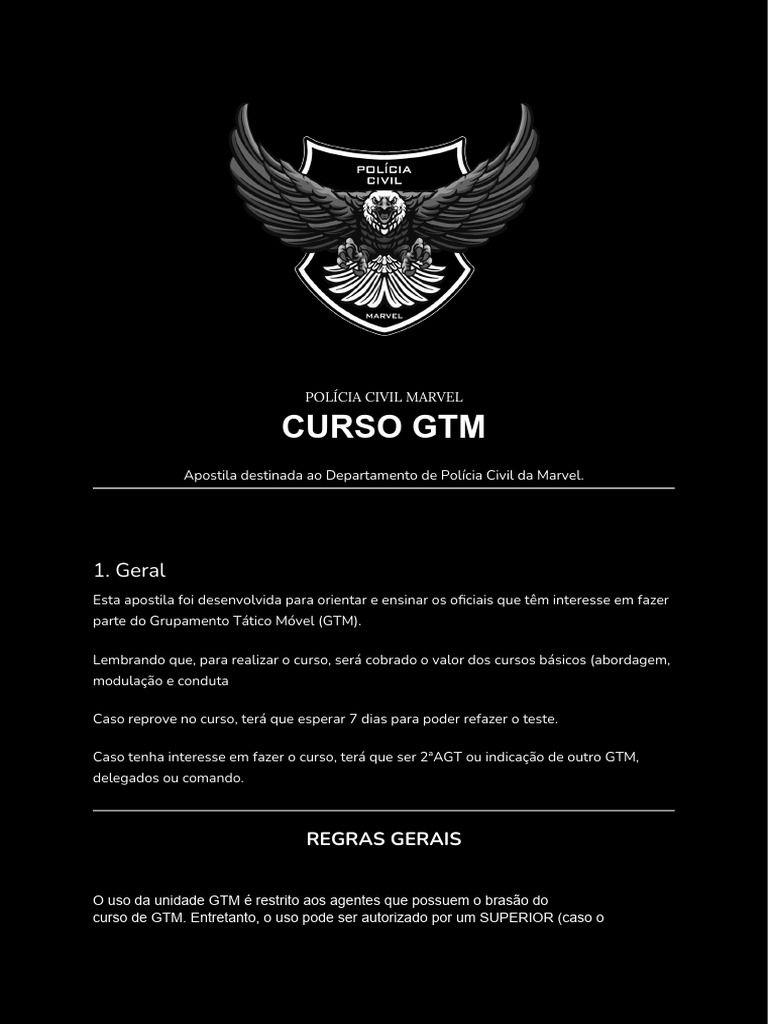 Apostila GTM - Marvel | PDF