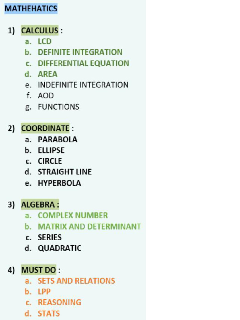 Wbjee Most Important Topics | PDF