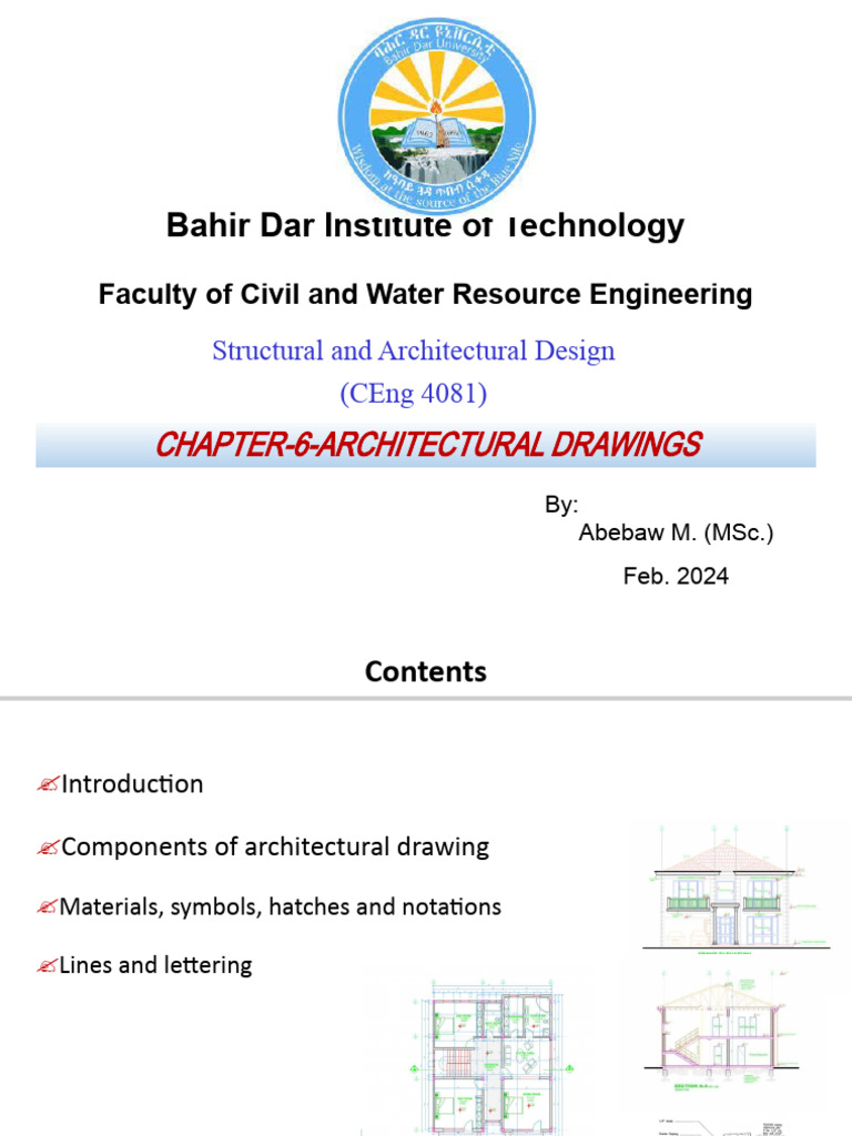 Chapter 6 Architectural Drawings | PDF | Drawing