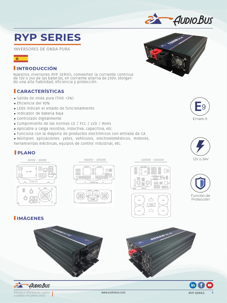 Ryp-Series Es Eu | PDF | Ingenieria Eléctrica | Electricidad