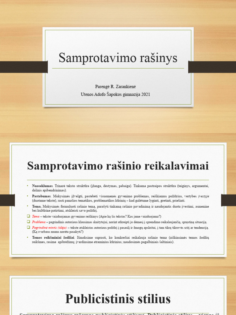 samprotavimo rasinys (1) | PDF