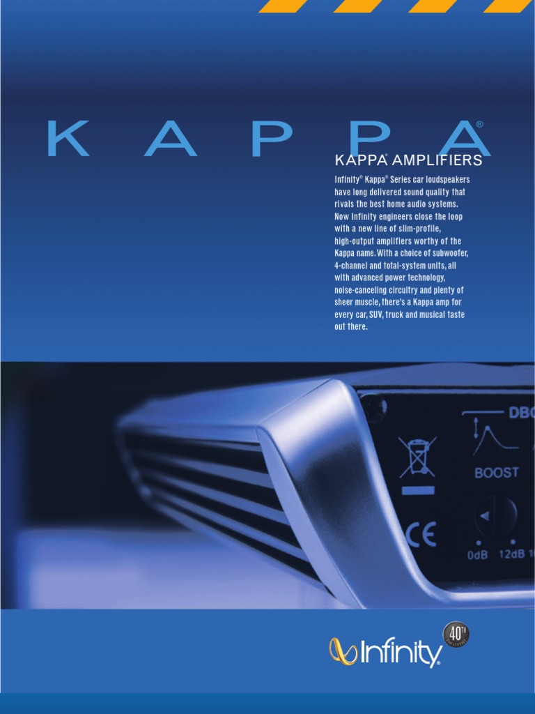 Infinity Kappa One | PDF | Amplifier | Loudspeaker
