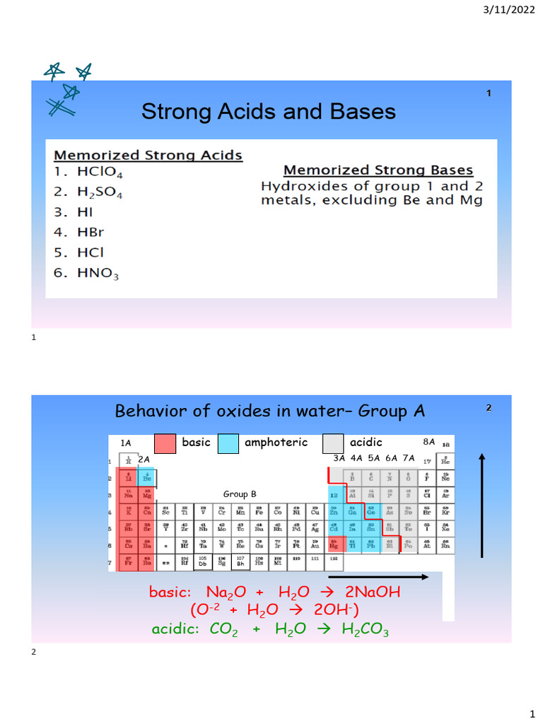 Understanding Acids, Bases, and pH Calculations | PDF | Acid ...