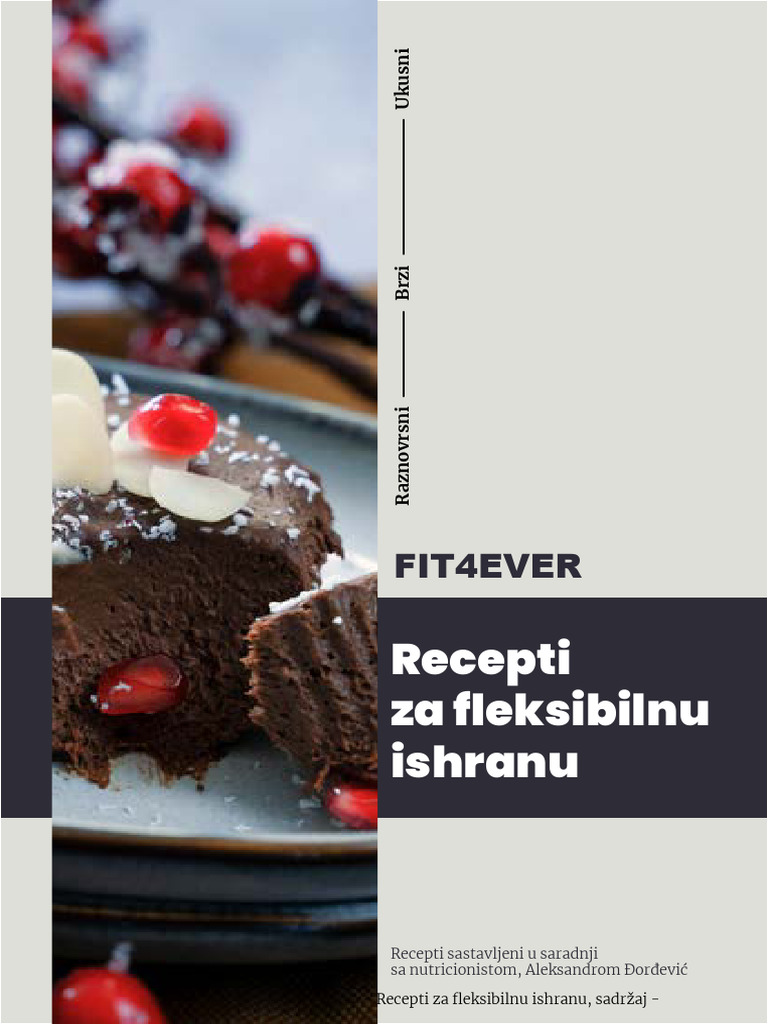 Recepti Za Fleksibilnu Ishranu | PDF
