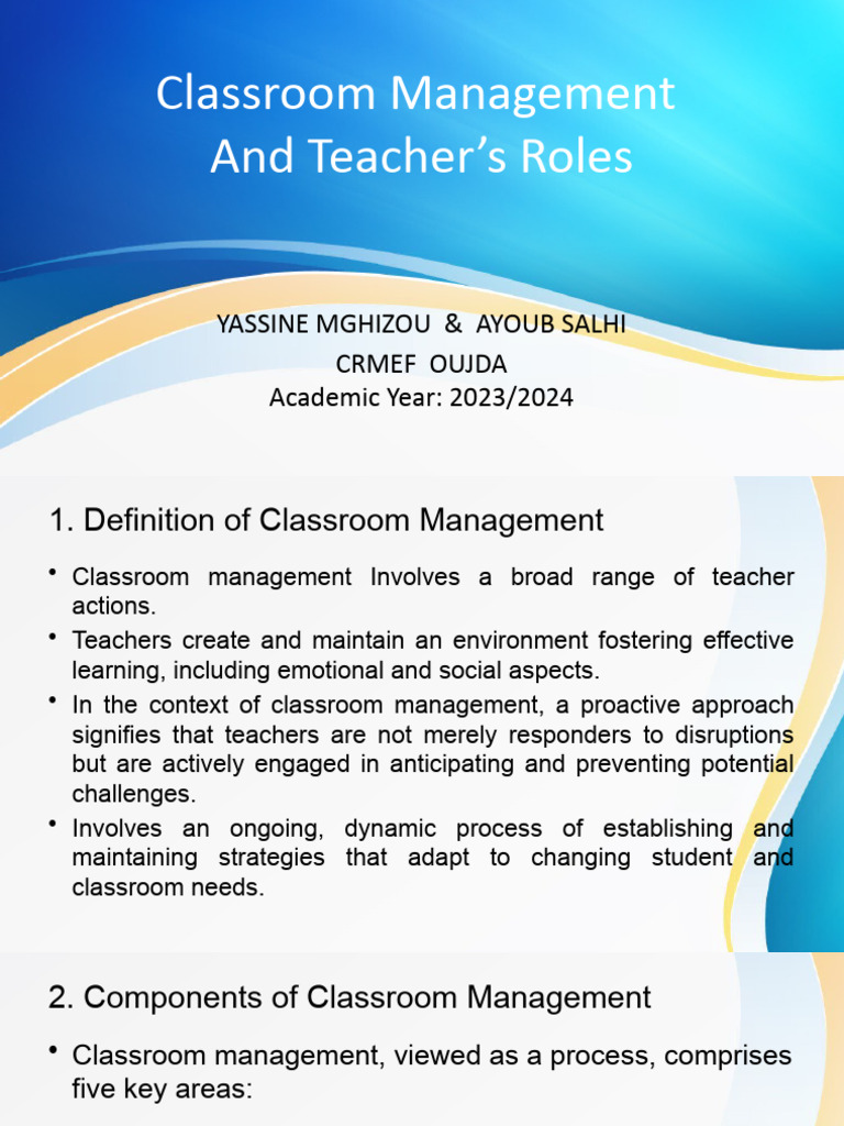 Classroom Management Guide | PDF | Classroom Management | Teachers
