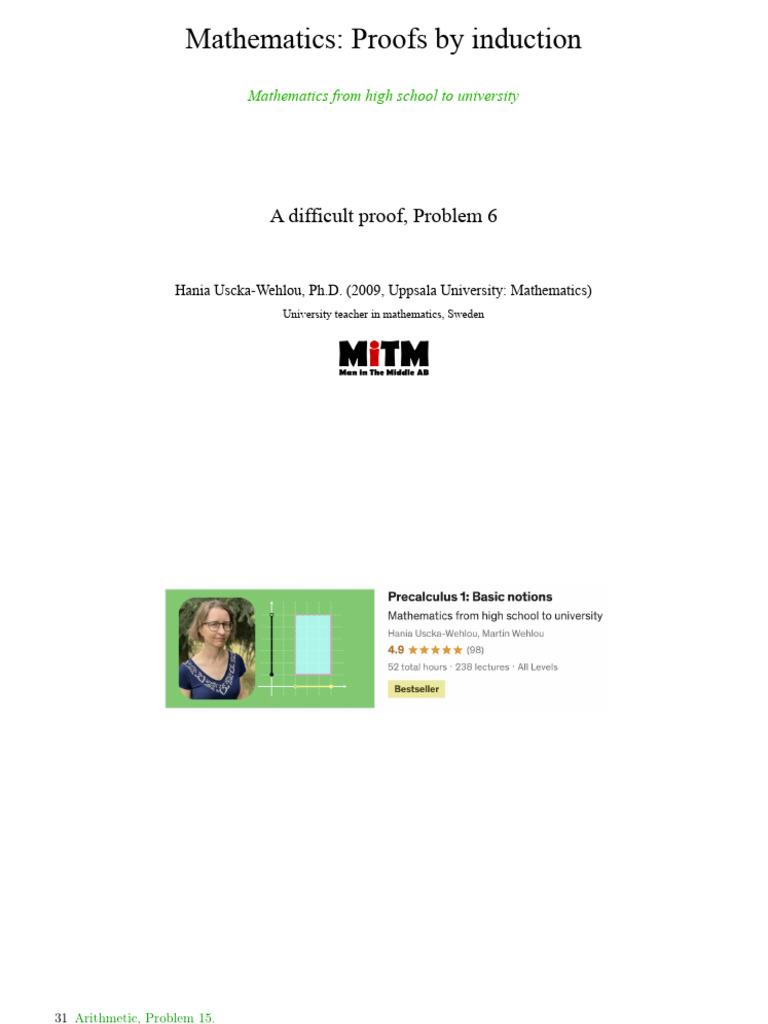 Advanced Math Proofs Guide | PDF | Mathematics | Mathematical Proof