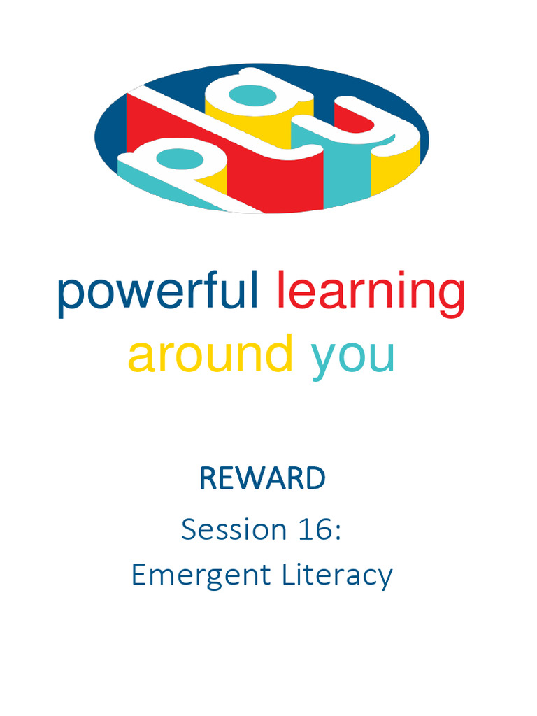 Emergent Literacy Activities Guide | PDF | Shape