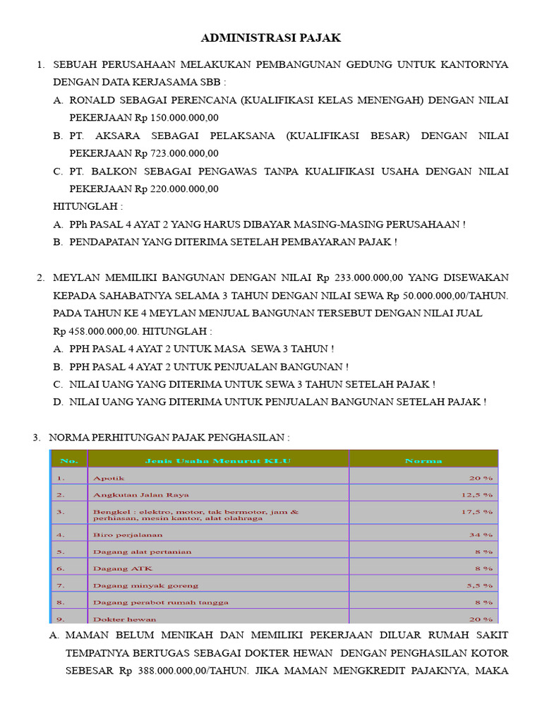 Administrasi Pajak | PDF | Hukum | Griya & Taman