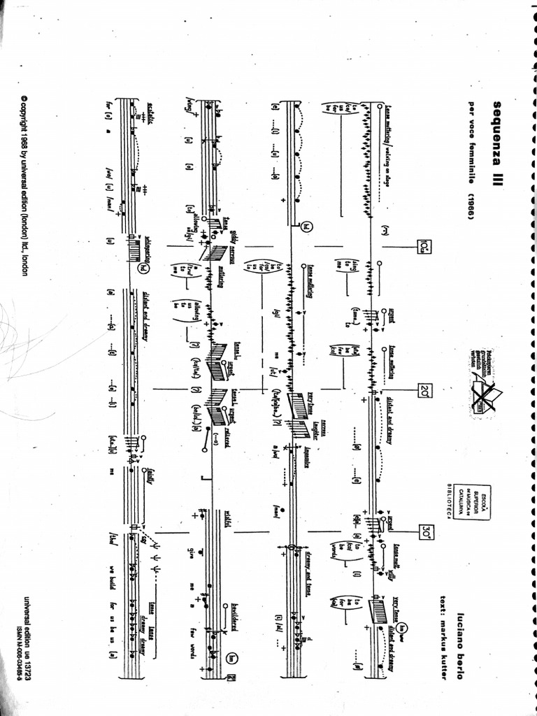 Berio Sequenza III | PDF