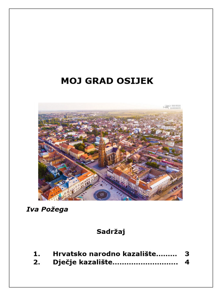 Završni Rad-Moj Grad Osijek | PDF
