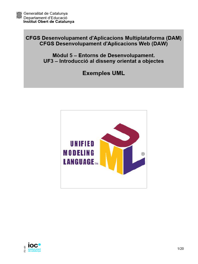 DA2 M05 ExemplesUML | PDF