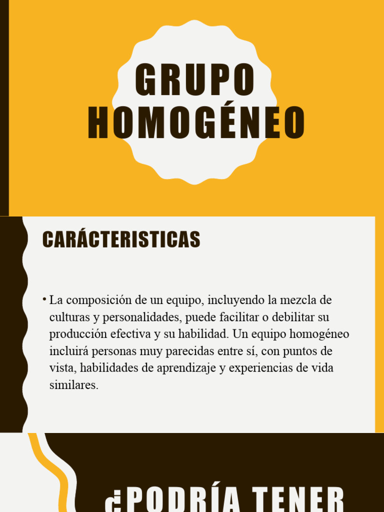 Grupo homogéneo | PDF