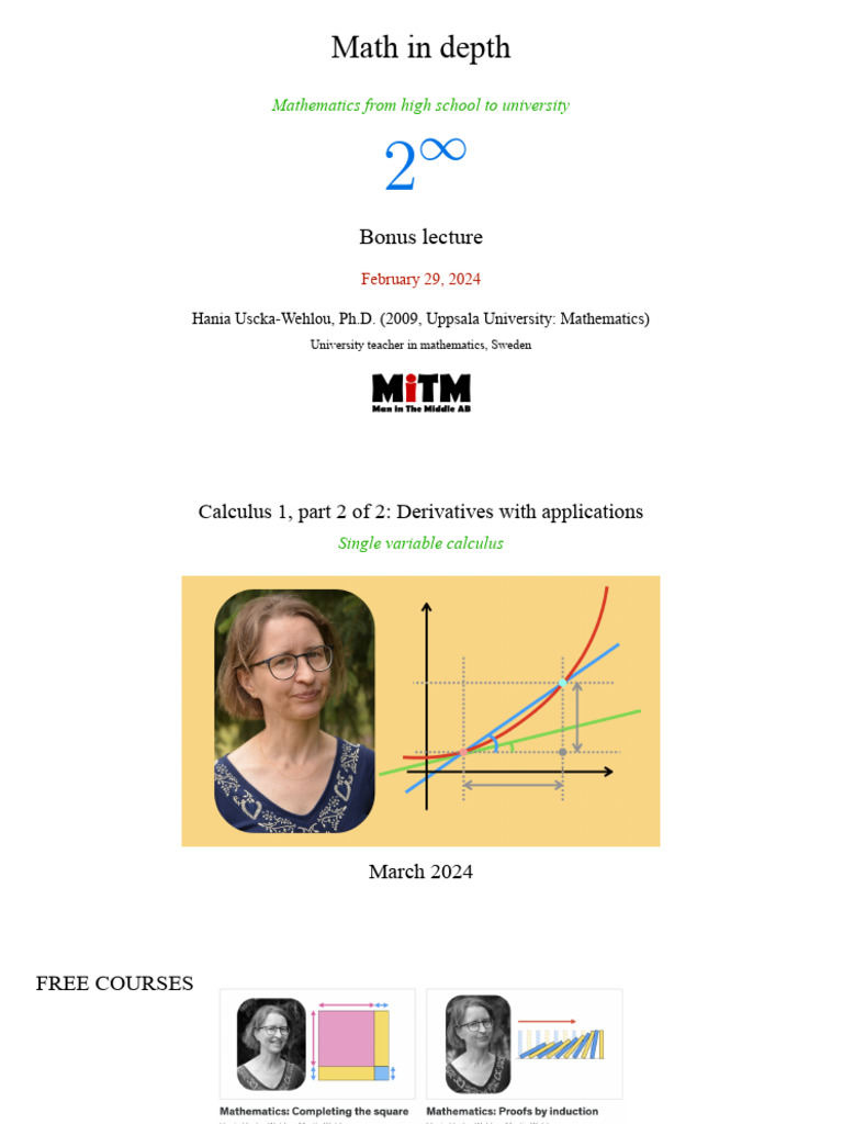 Bonus+lecture | PDF | Precalculus | Mathematics