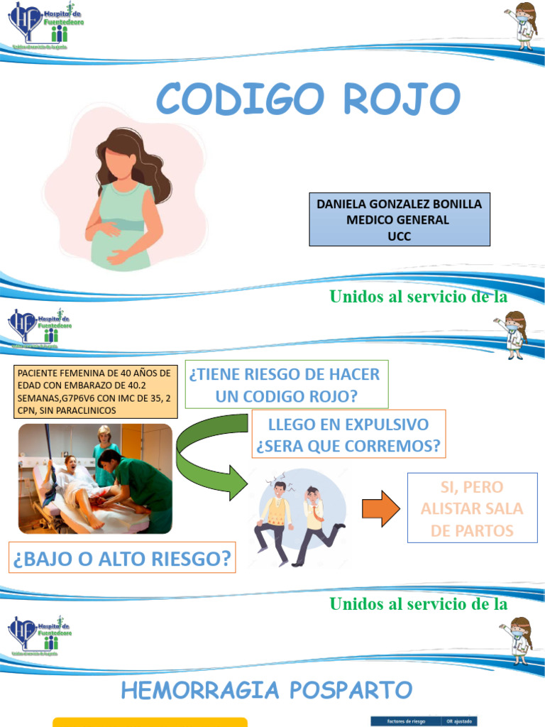 EXPOSICION DE CODIGO ROJOO | PDF | Parto | Especialidades Medicas
