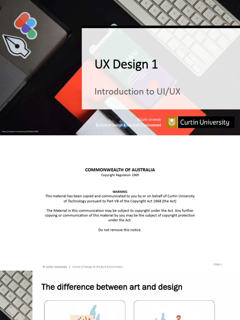 UX1 Week 1 | Download Free PDF | User Experience | User Interface