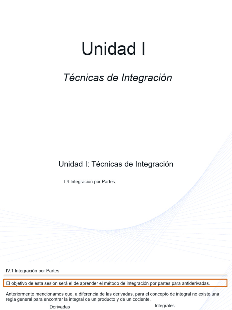 Integración por Partes: Guía Completa | PDF | Integral | Conceptos ...