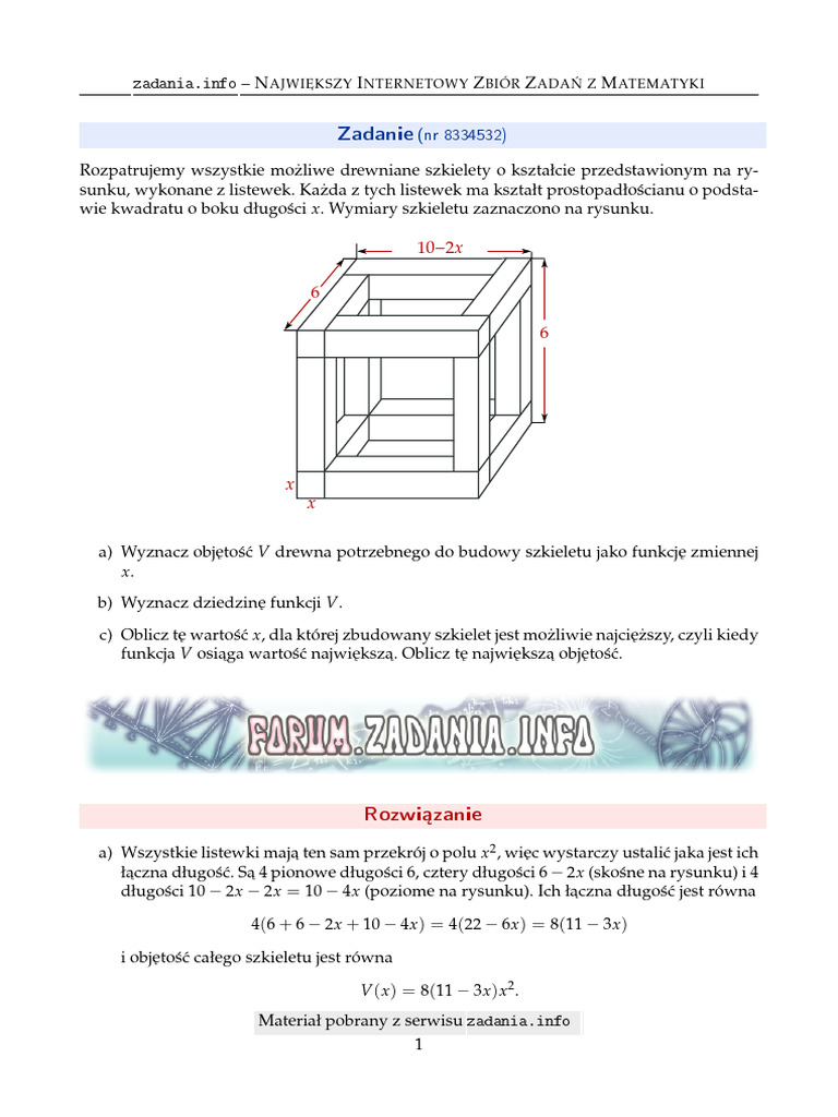 Zadanie: Ajwi Ekszy Nternetowy Biór Ada NZ Atematyki | PDF