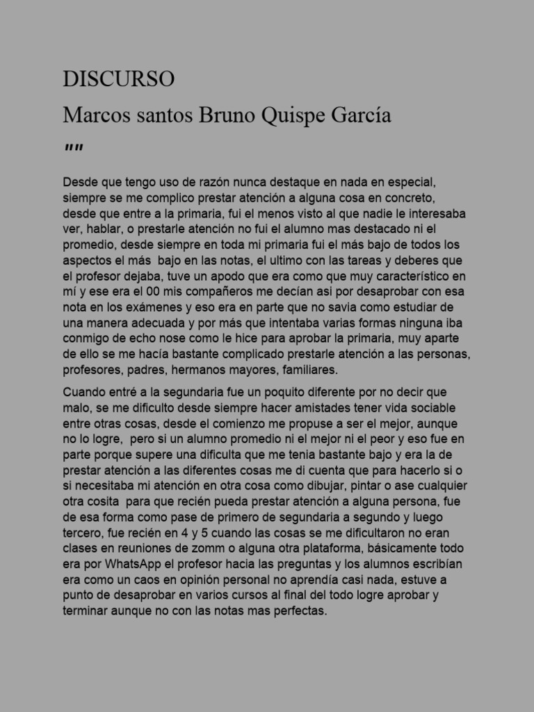 Discurso | PDF