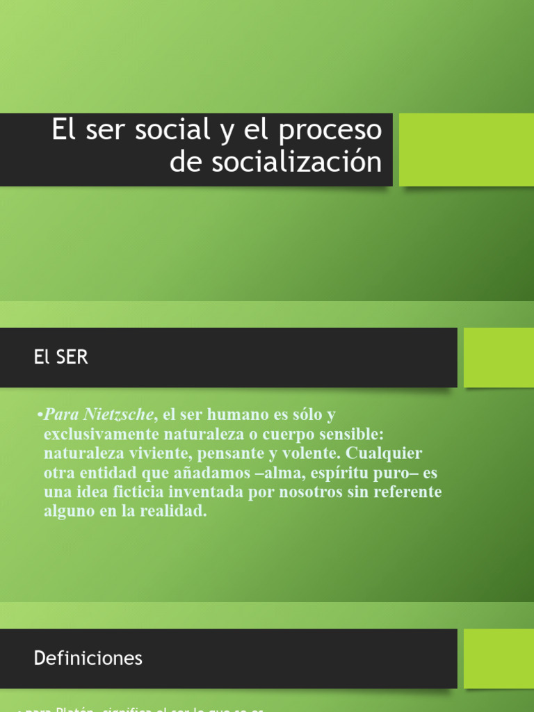 El Ser Social y su Proceso de Socialización | PDF | Socialización ...