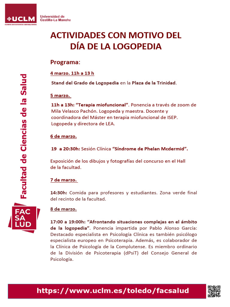 Actividades Día de la Logopedia 2024 | PDF
