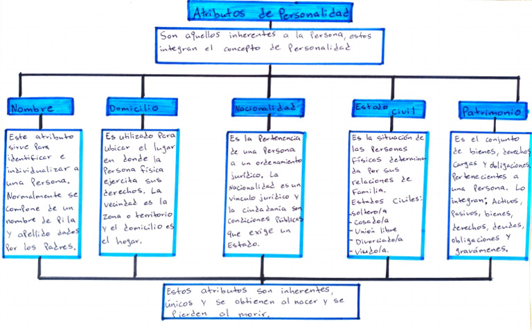 esquema atributos de la personalidad | PDF