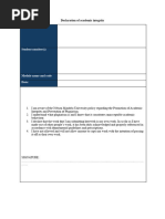 Unisa declaration form | PDF