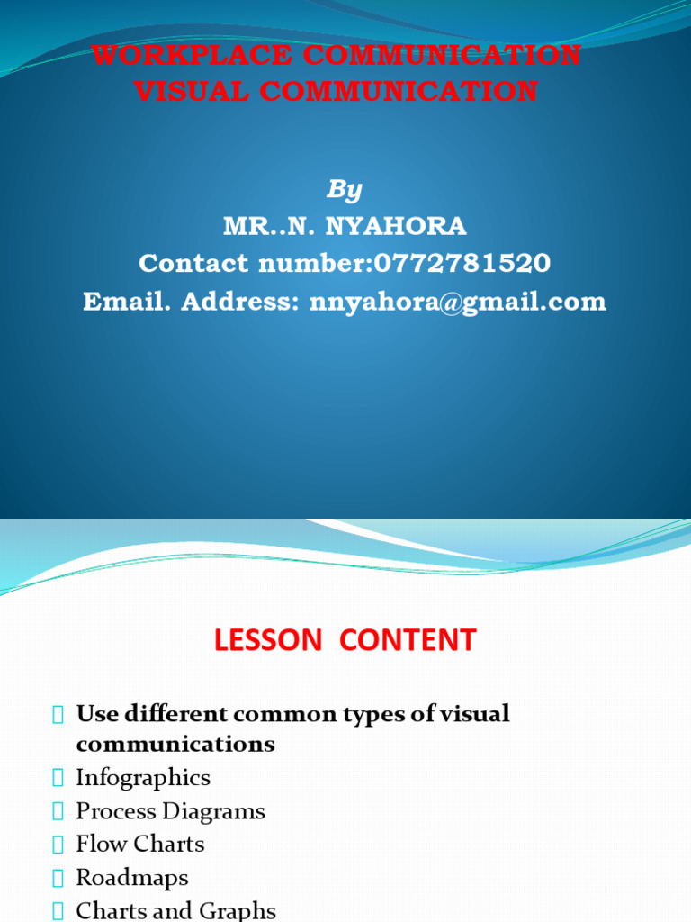 Notes On Visual Communication | PDF | Employment | Infographics