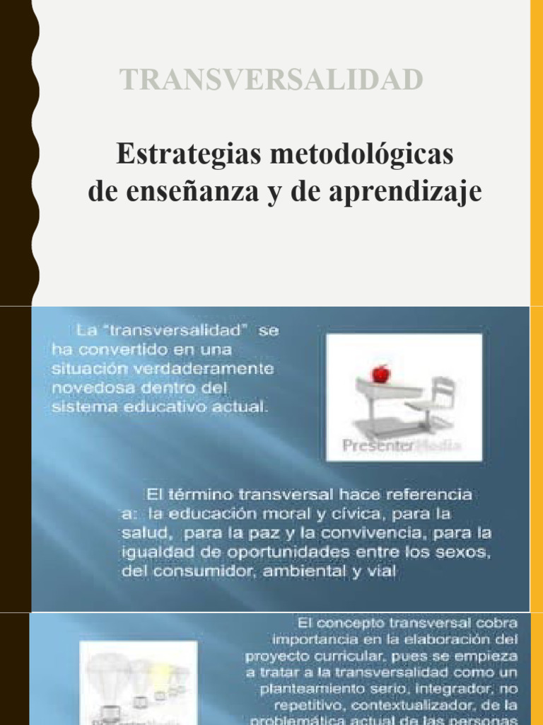 Estrategias E y A Transversalidad | PDF | Aprendizaje | Enseñando