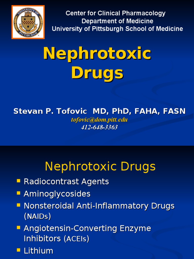 Nephrotoxic Drugs | PDF | Angiotensin | Nonsteroidal Anti Inflammatory Drug