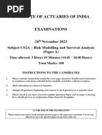 CS2A April2025 Exam | PDF | Markov Chain | Statistical Theory