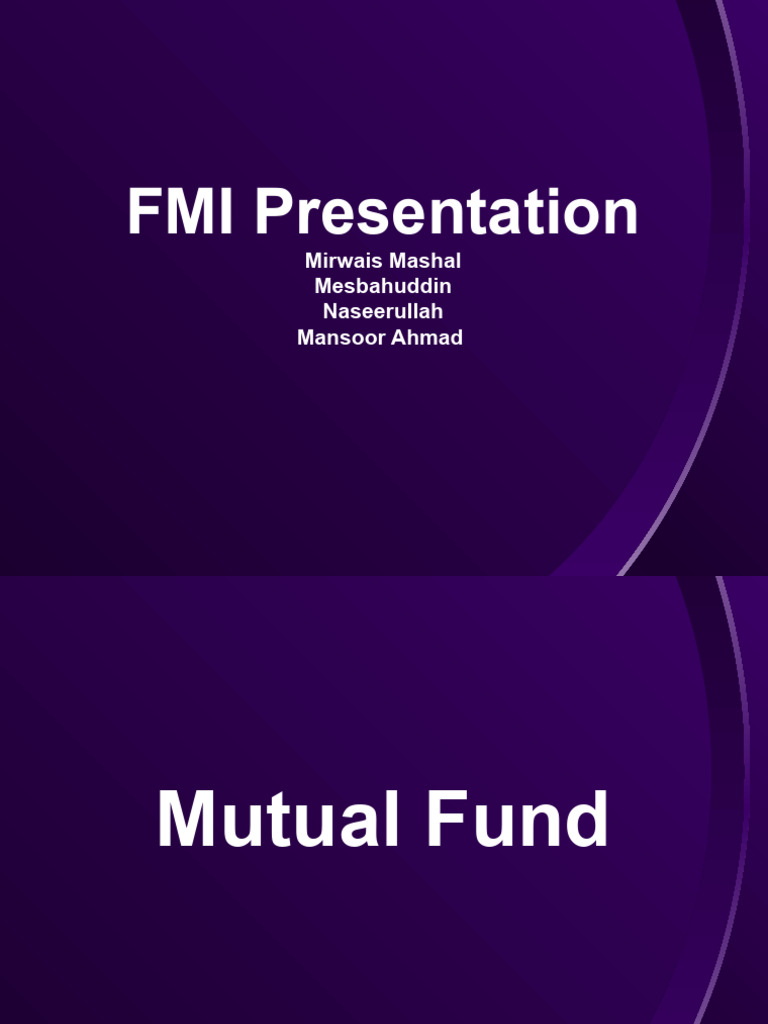 FMI Presentation | PDF