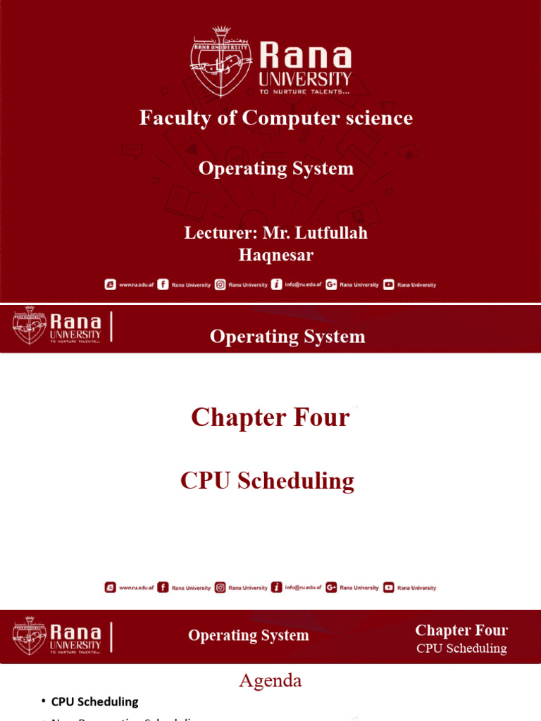 Ru CS Os 04 | PDF | Scheduling (Computing) | Process (Computing)