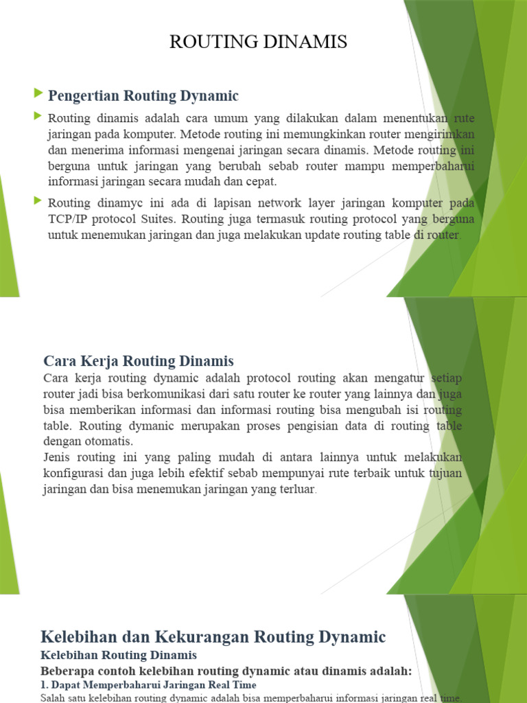 Routing Dinamis: Kelebihan & Kekurangan | PDF | Komputer | Teknologi ...