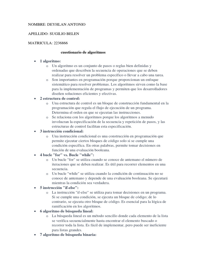 Conceptos Básicos de Algoritmos | PDF | Algoritmos | Programación de computadoras