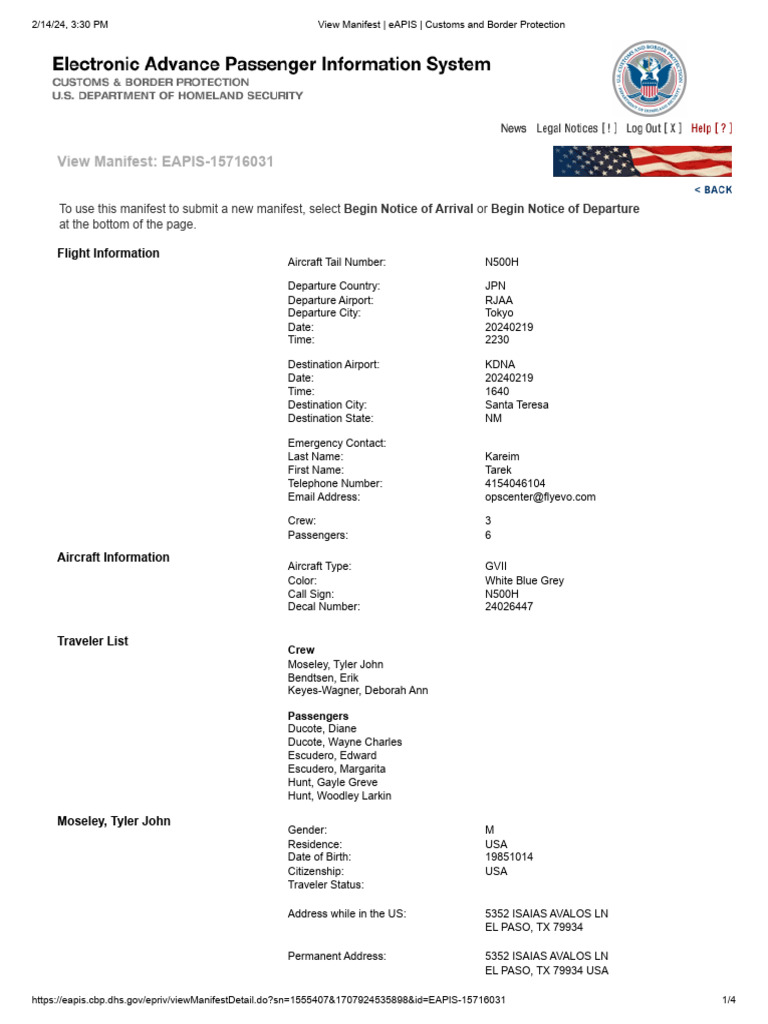 eAPIS N500H RJAA-KDNA 19FEB | PDF