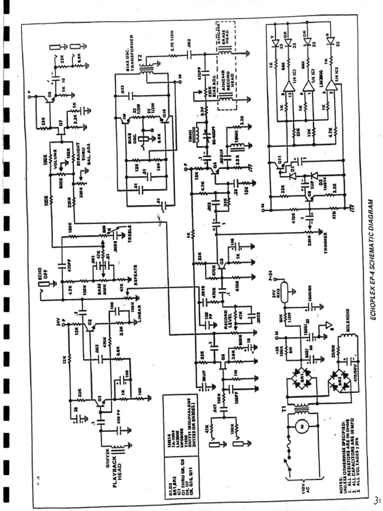 Echoplex Ep4 Schematic | PDF