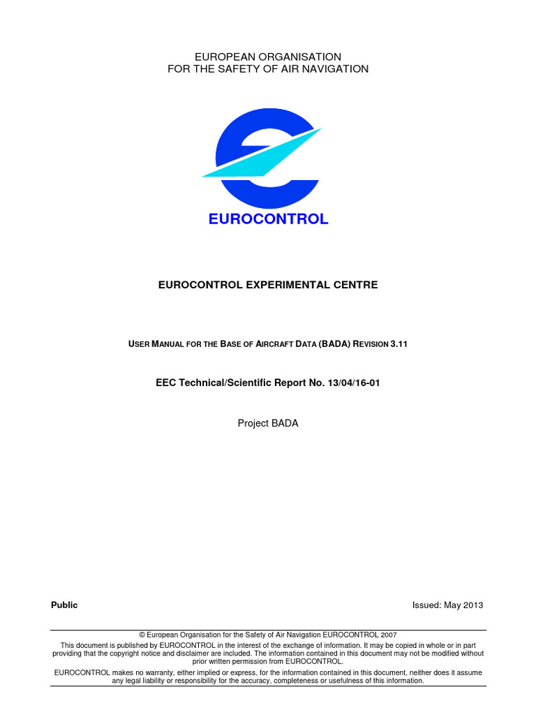 Bada3.11 User Manual | PDF | Jet Engine | Thrust Bada3.11 User Manual | PDF | Jet Engine | Thrust