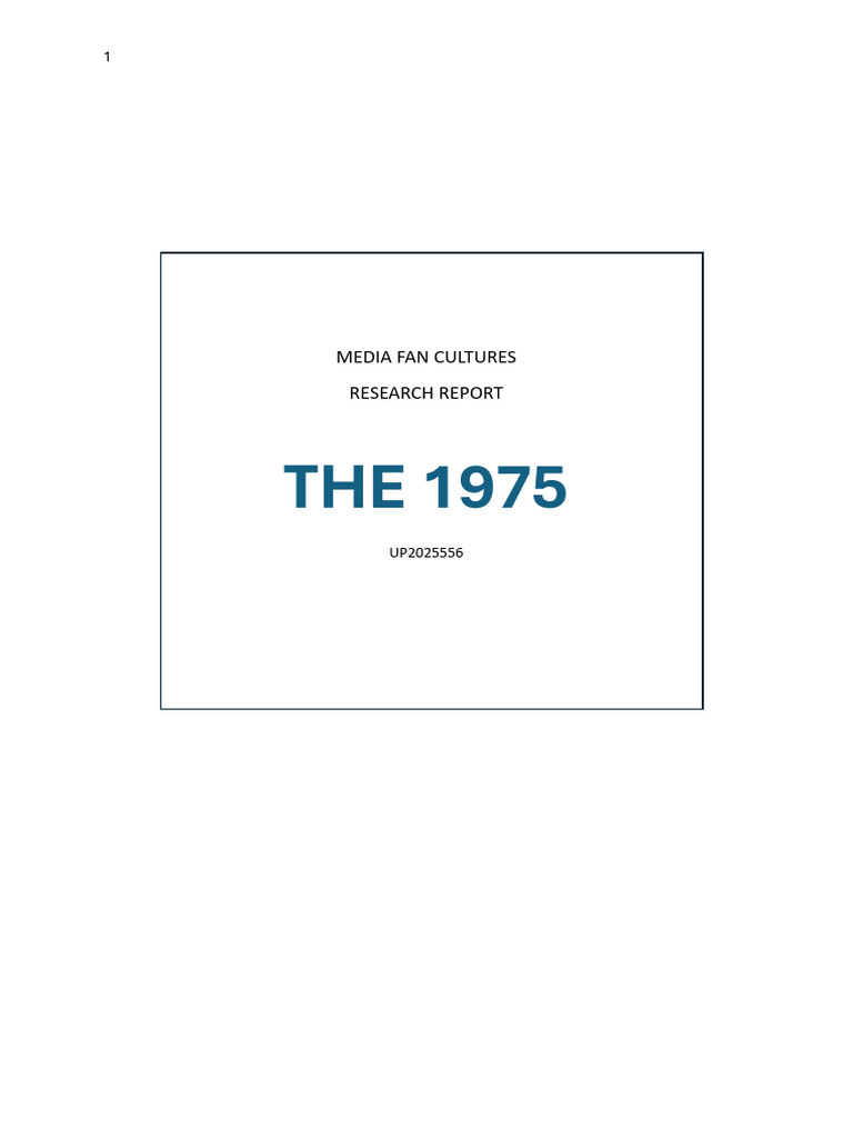 Media Fan Cultures Report | PDF | Social Media | Popular Culture ...