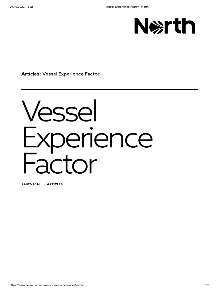 Vessel Experience Factor - North | PDF