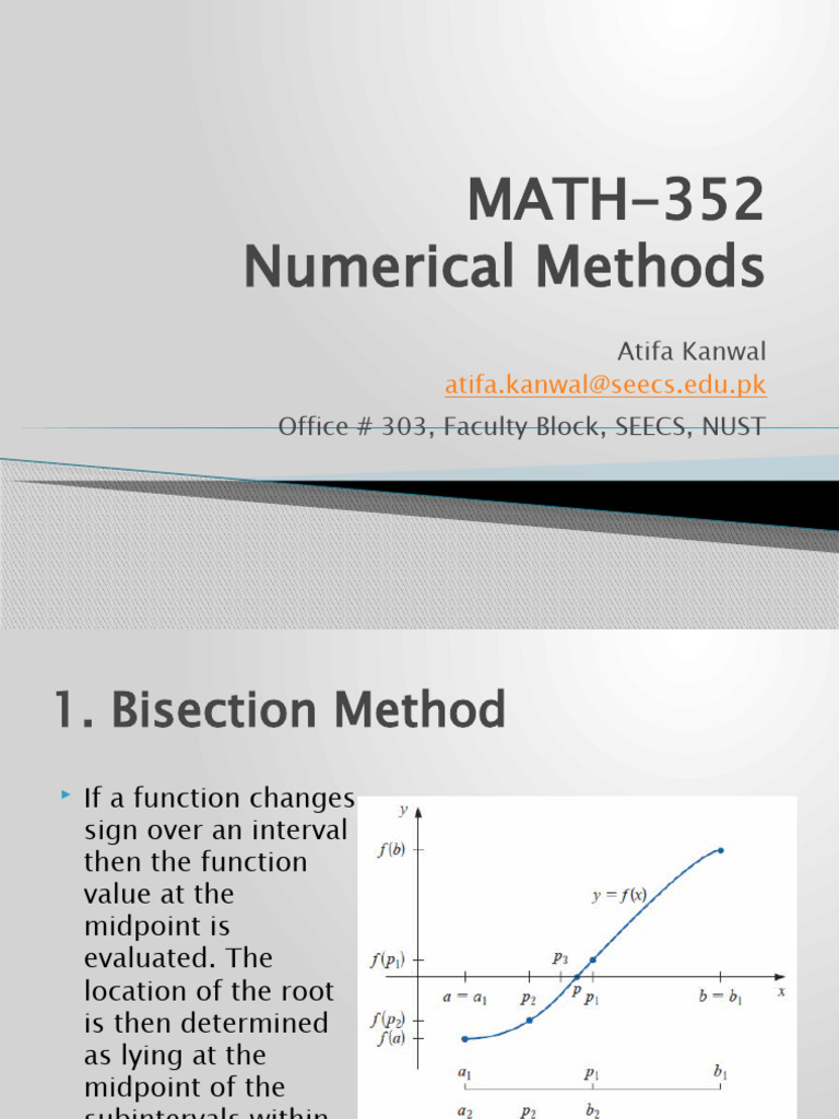 Bisection Method: 4 Iterations Example | PDF | Algorithms And Data ...
