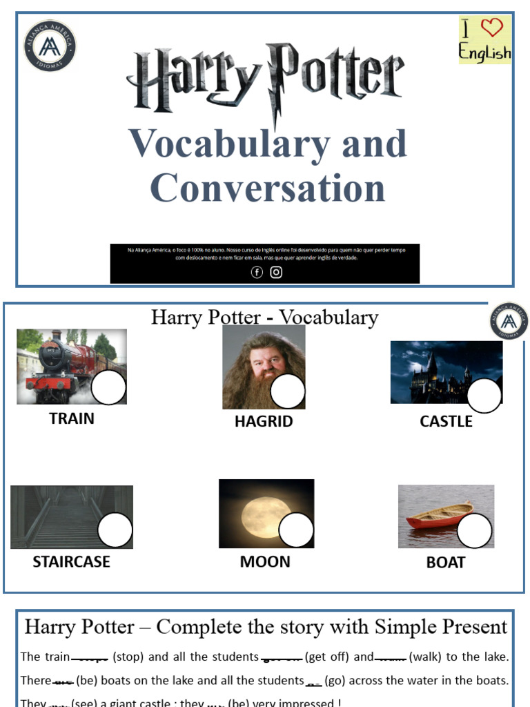 Harry Potter Vocabulary and Activities | PDF