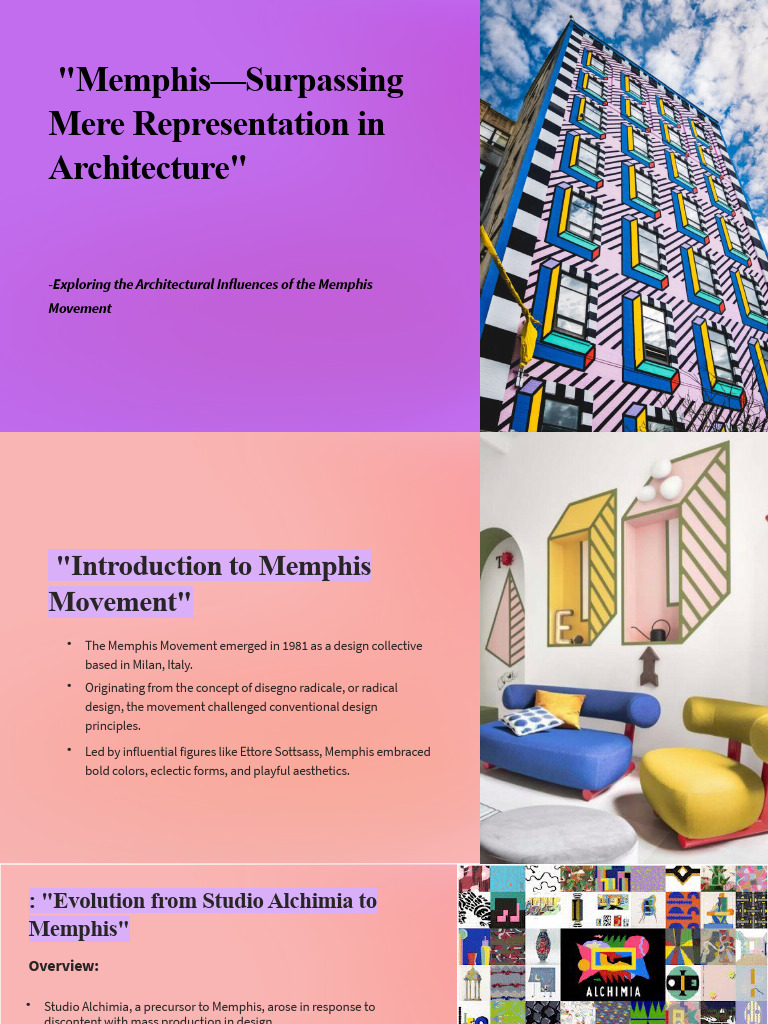 Memphis Architecture: Bold Design Legacy | PDF | Creativity | Design