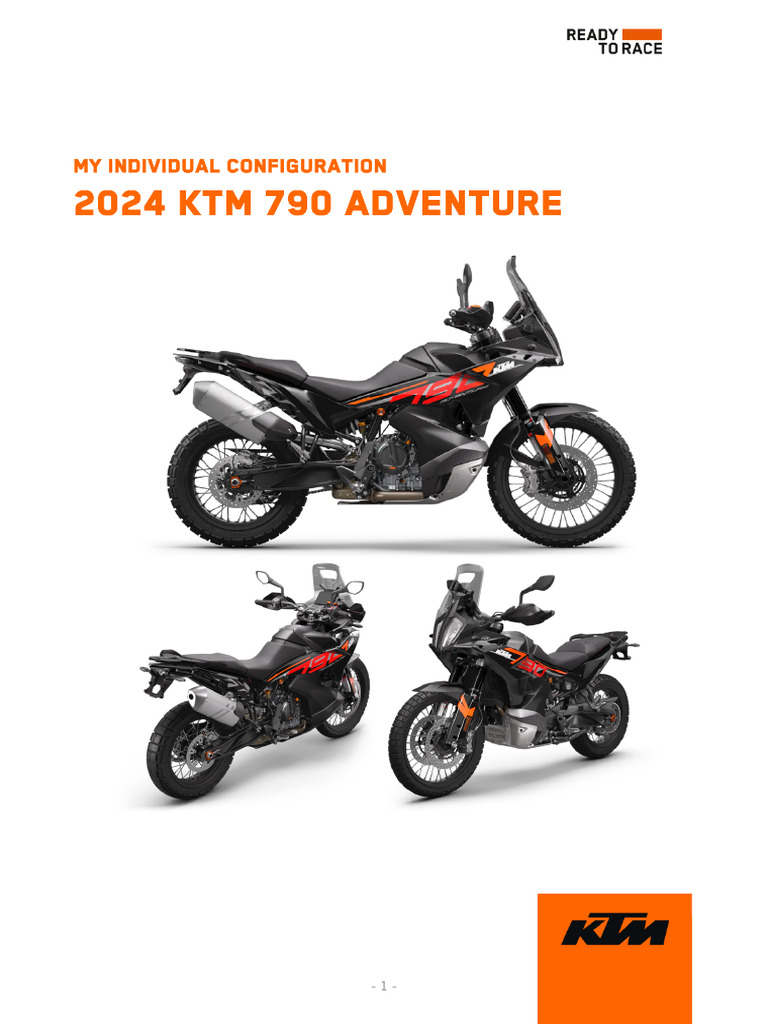 Configuration 2024 KTM 790 Adventure | PDF