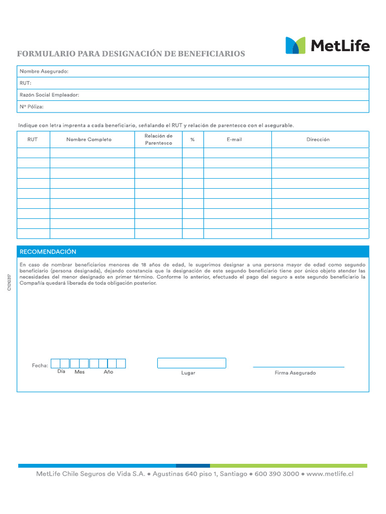 SEGURO de VIDA Metlife 2024 para Empresas | PDF