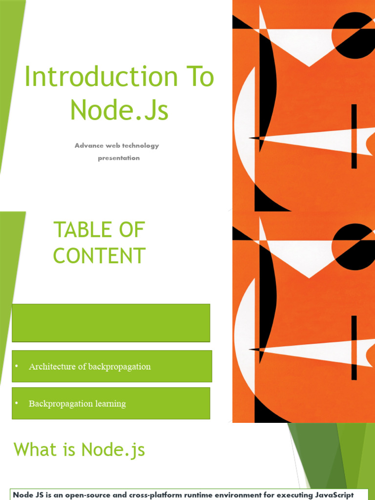 Introduction To Node - JS: Advance Web Technology Presentation | PDF