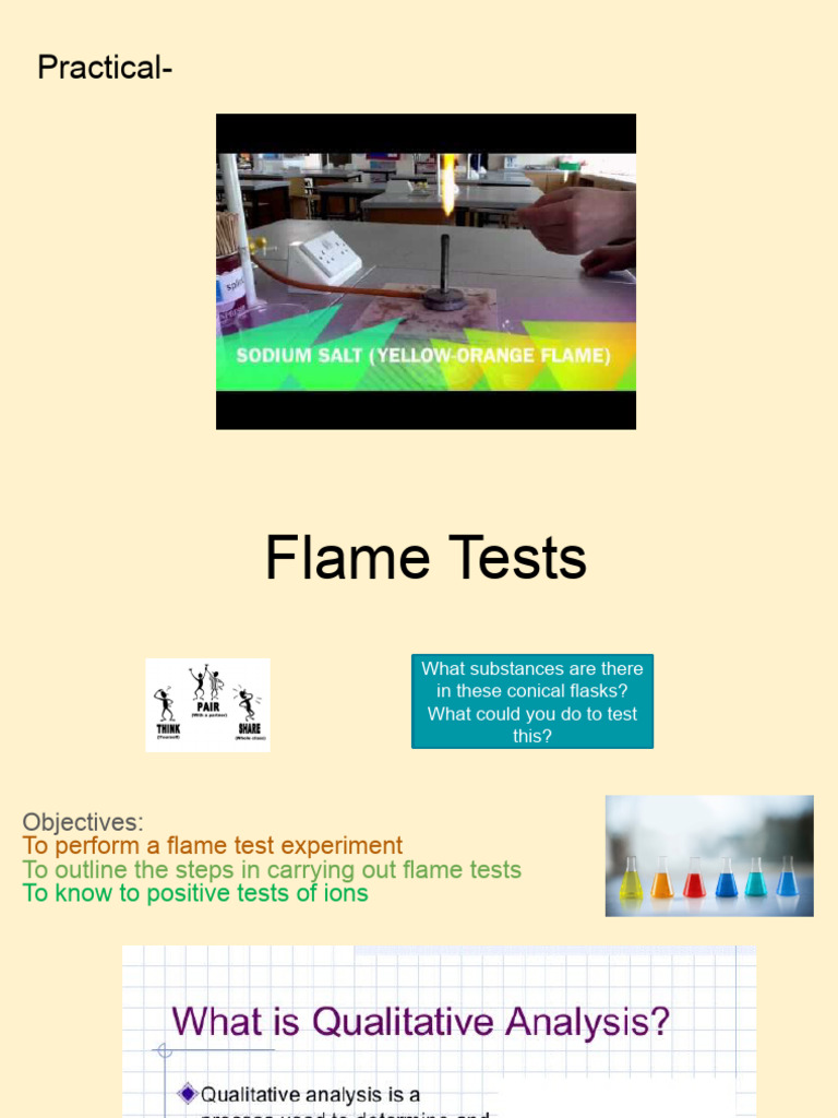 Lesson 1 - Flame Tests and Practical | Download Free PDF | Sodium ...