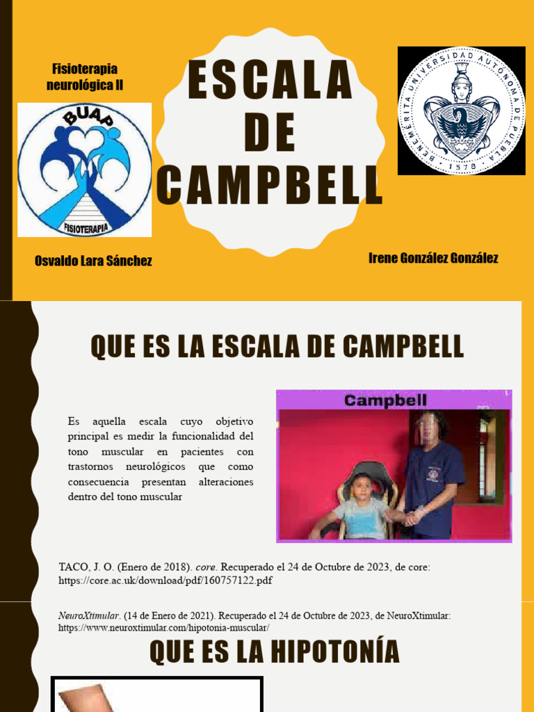 Escala de Campbell | PDF | Músculo | Sistema nervioso